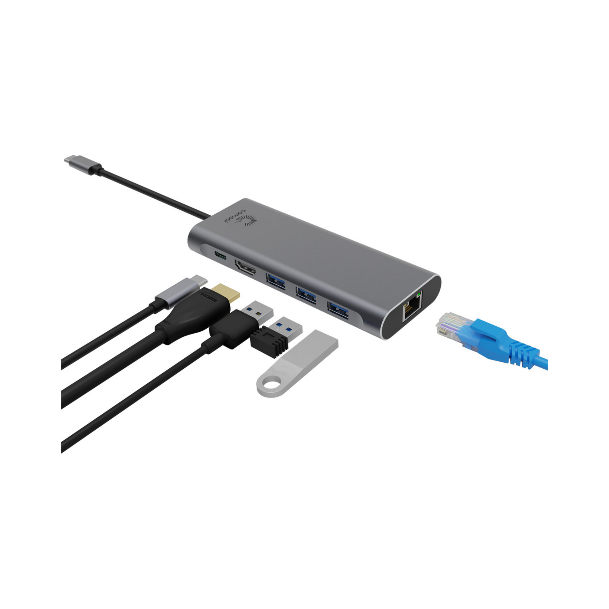 Comsol USB-C HDMI Multiport Adapter | 4K Ultra HD – ProTech IT Solutions